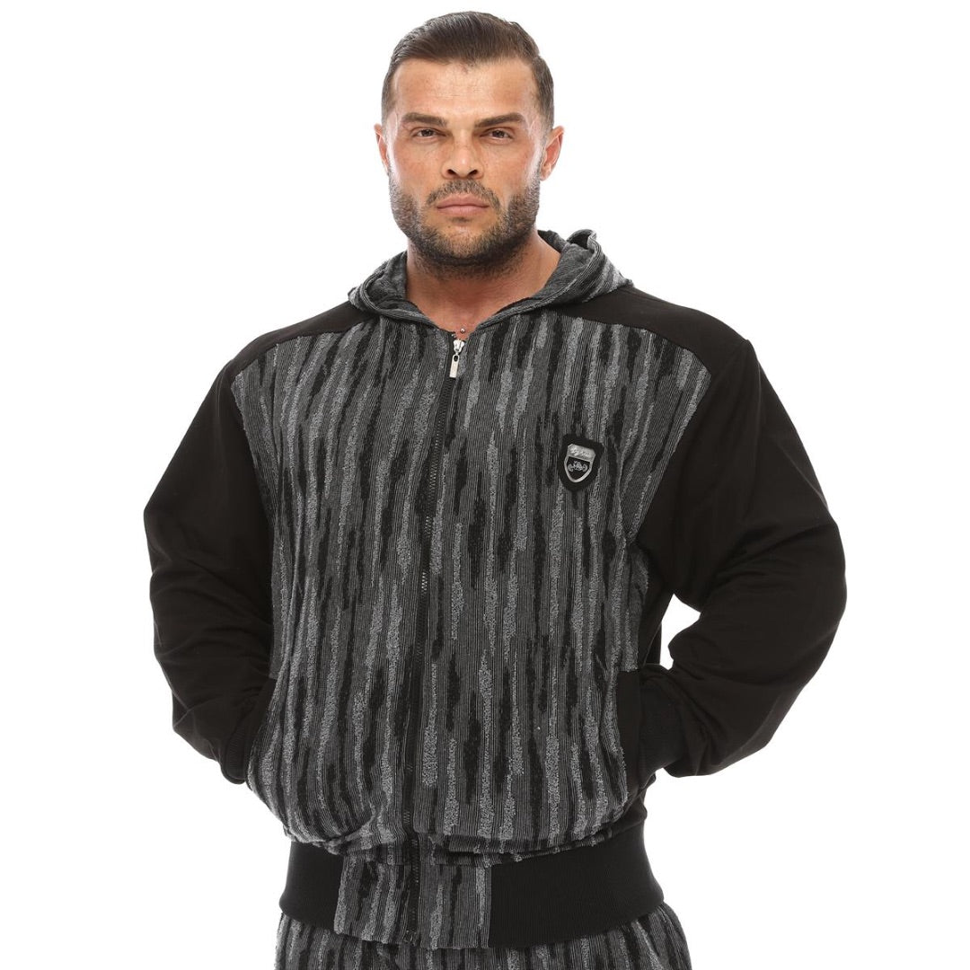 Big Sam BGSM übergrosse Frottee-Baumwoll-Kapuzenjacke 3633 | Walk Like ...