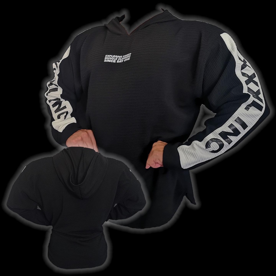 "XXXL INC" Jumbo Ripp Sweatshirt mit Kapuze / Hoodies - Walk Like A Pro ...